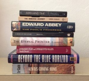 Book spine poem: Man and time – Mary Hrovat